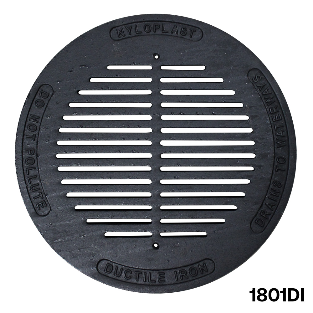 ADS 1801DI 18" Nyloplast Ductile Iron Drop-in Grate - Ewing