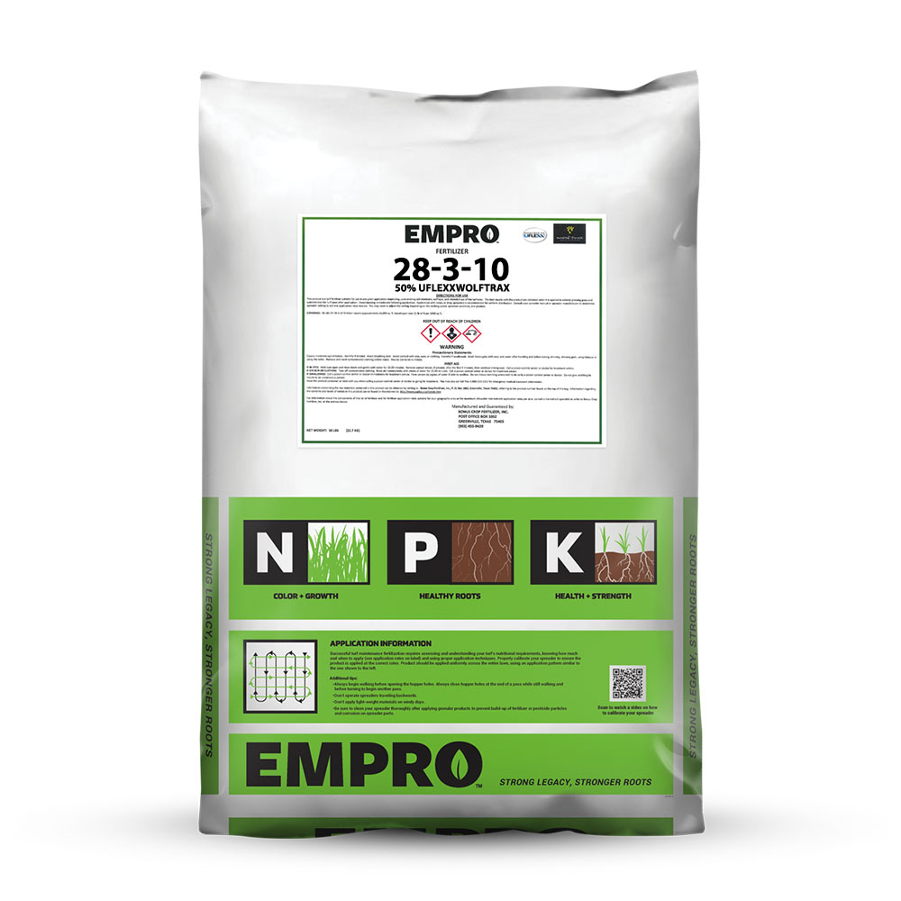 Empro 28-3-10 Fertilizer with 50% UFLEXX WOLFTRAX - Ewing