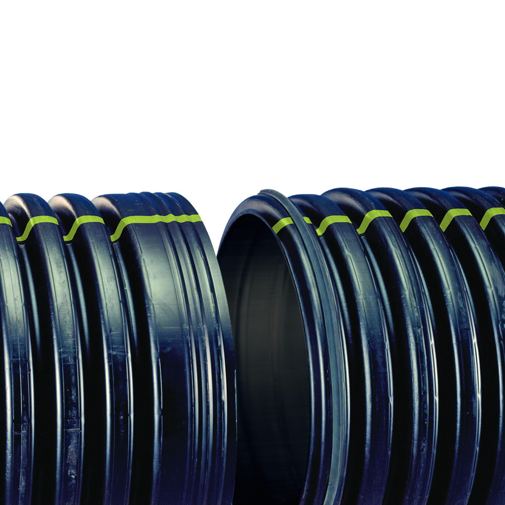 ADS 4-inch x 20-foot Corrugated N-12 Slotted Perforated Pipe - Ewing