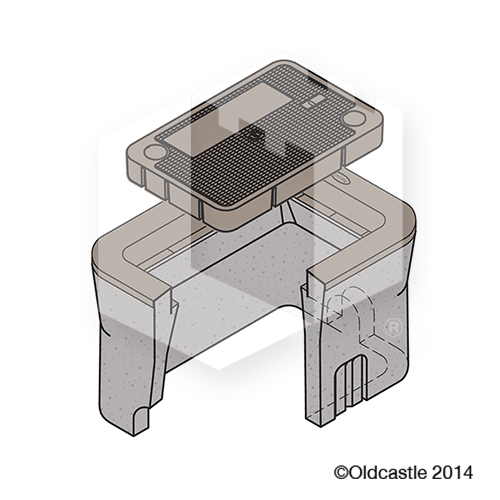 Christy B09TL Meter Box Cast Iron Locking Water Lid - Ewing