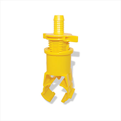 KING INNOVATION 1-inch Poly Saddle with Swing Pipe Connection - Ewing
