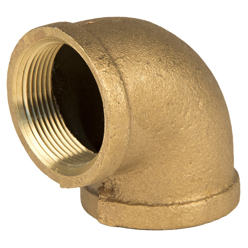 Edmund Gray 1-inch Threaded Brass 90 degree Elbow - Ewing