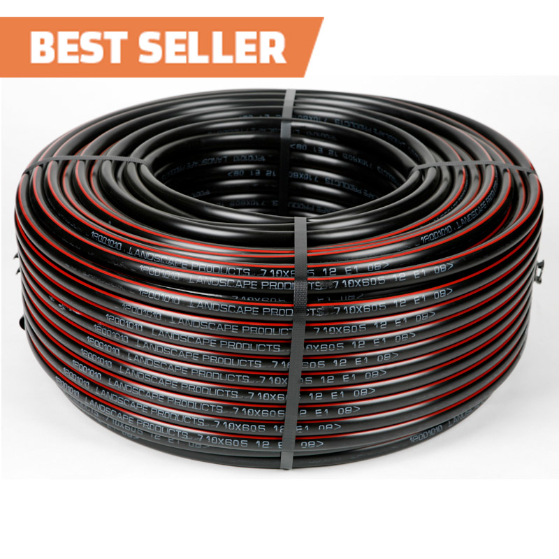 Landscape Products LP710 1/2-inch Red Stripe Drip Tubing - 500-foot ...