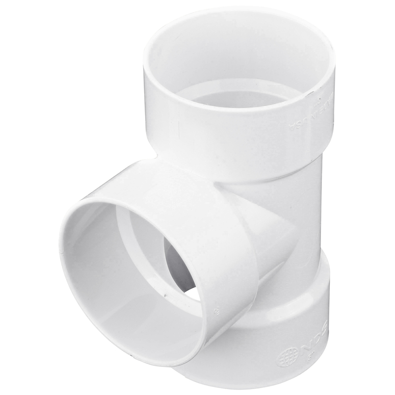 NDS 3-inch PVC Drainage Tee - Ewing