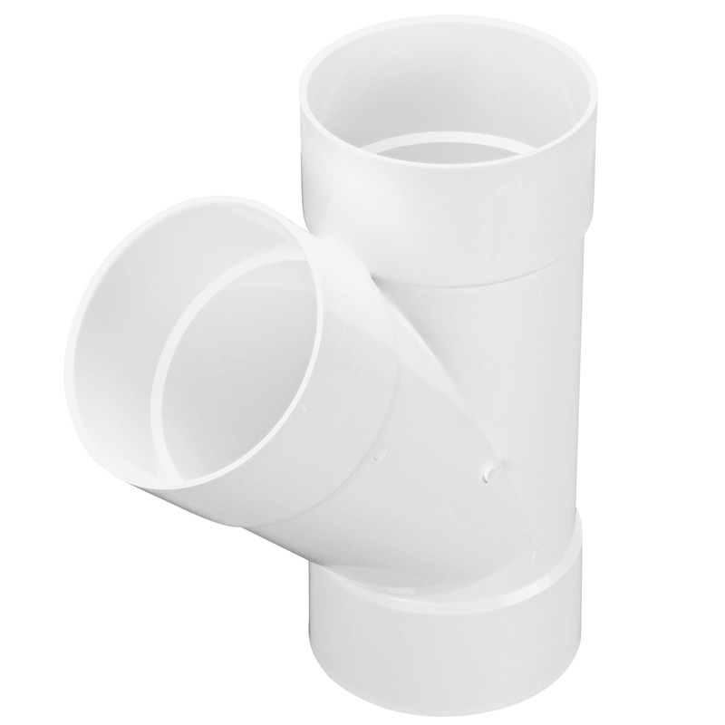 NDS 6-inch PVC 45 degree Sewer Drain Wye - Ewing