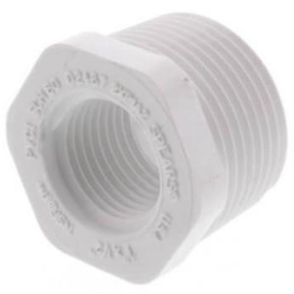 Spears Mfg. 1-inch x 1/2-inch Sch. 40 PVC Reducer Bushing - Ewing