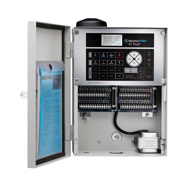HydroPoint ET Pro3 12 Station Cold-Rolled Steel Wall Mount Controller ...
